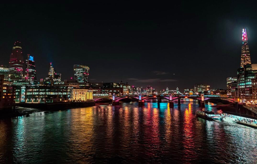 England Scenery At Night